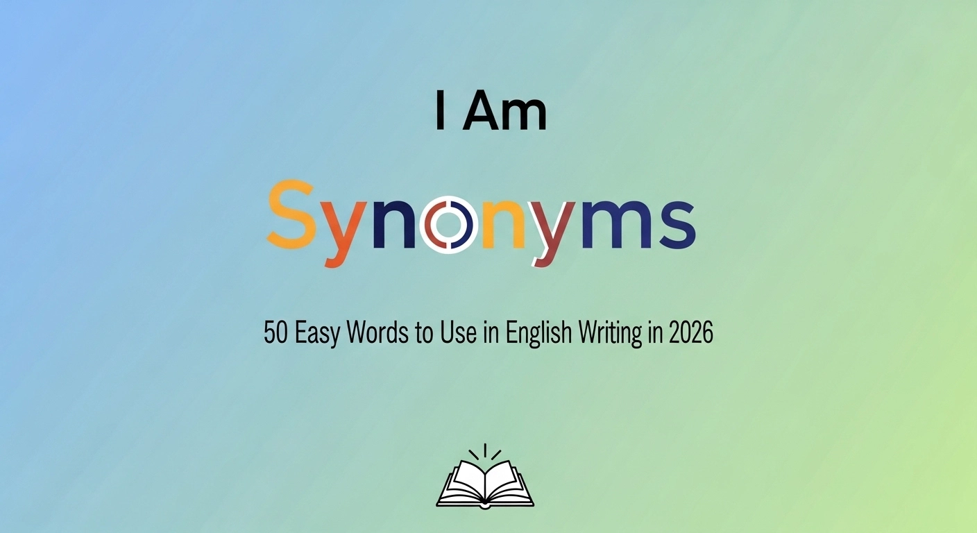 I Am Synonyms: 50 Easy Words to Use in English Writing in 2026