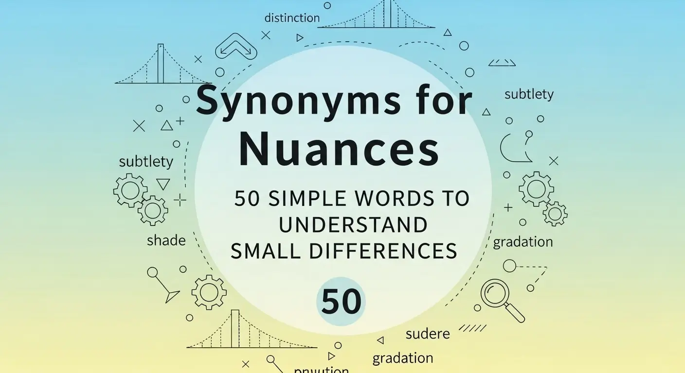 Synonyms for Nuances: 50+ Simple Words for Small Differences