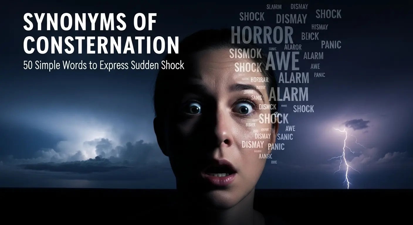 Synonyms of Consternation: 50 Simple Words to Express Shock